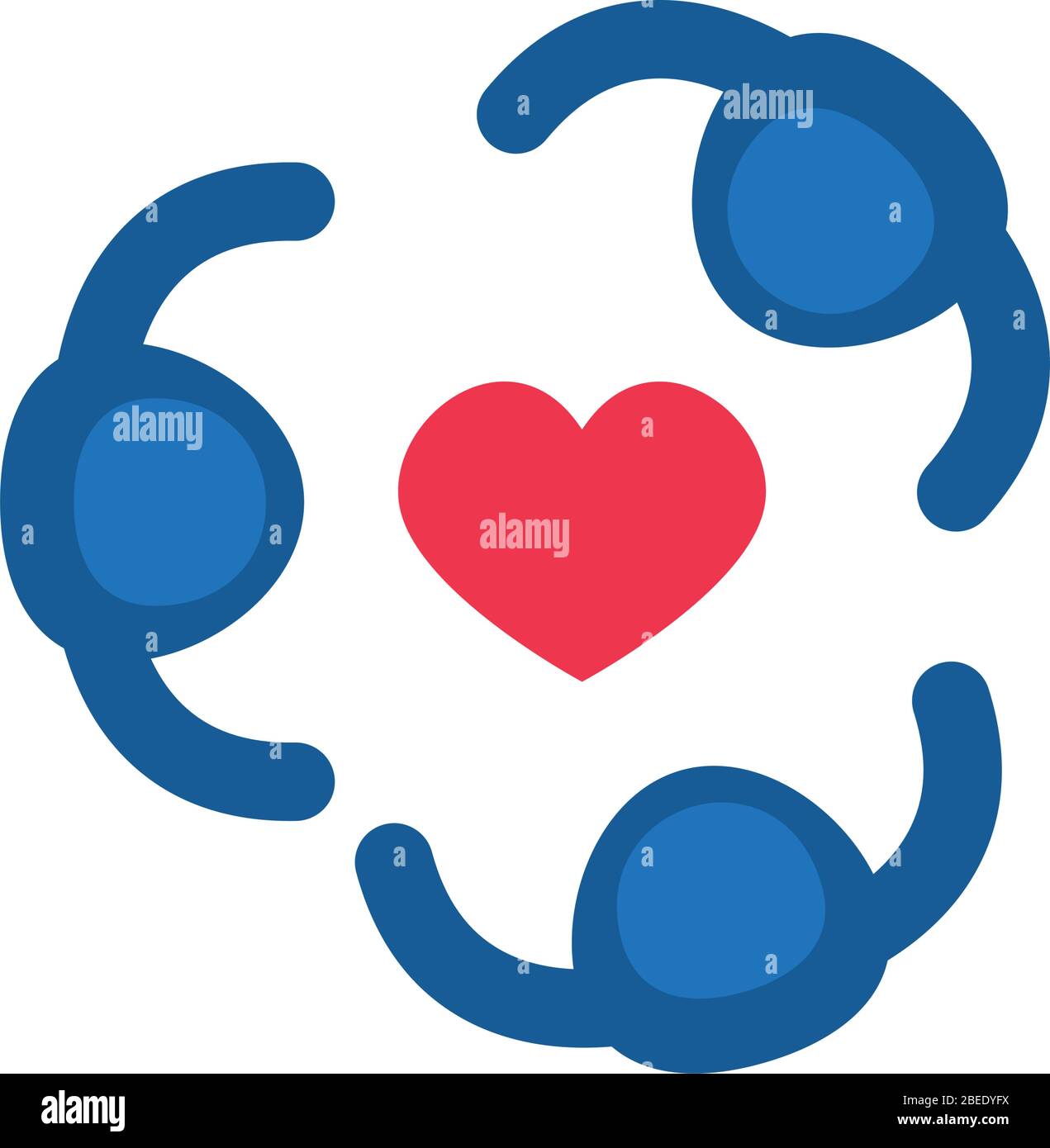 charity donations concept, solidarity symbol pictogram persons and ...