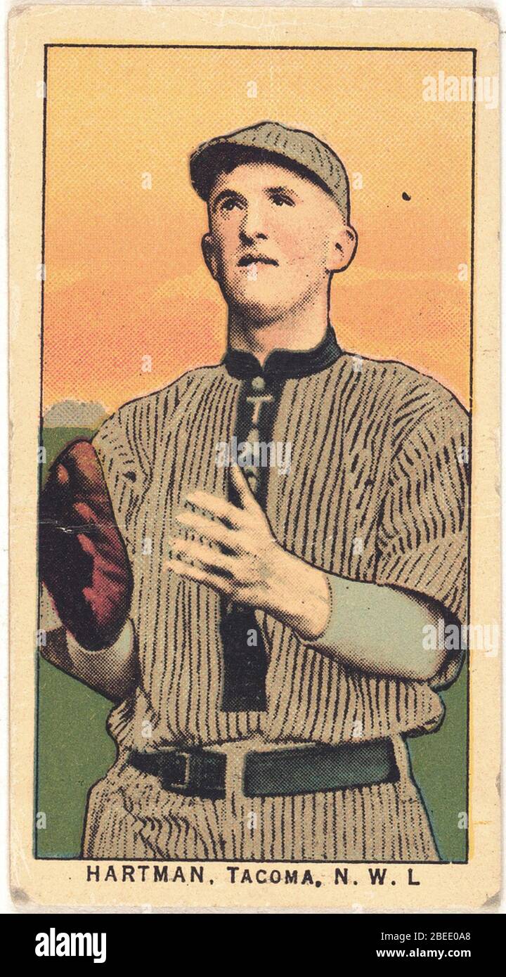 Hartman, Tacoma Team, baseball card portrait Stock Photo - Alamy