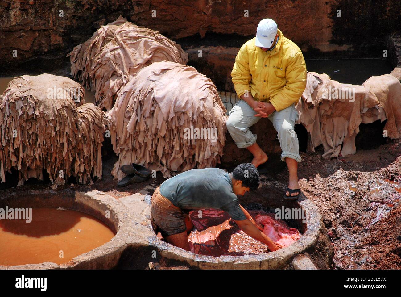 Historic outdoor tannery north africa hi-res stock photography and ...