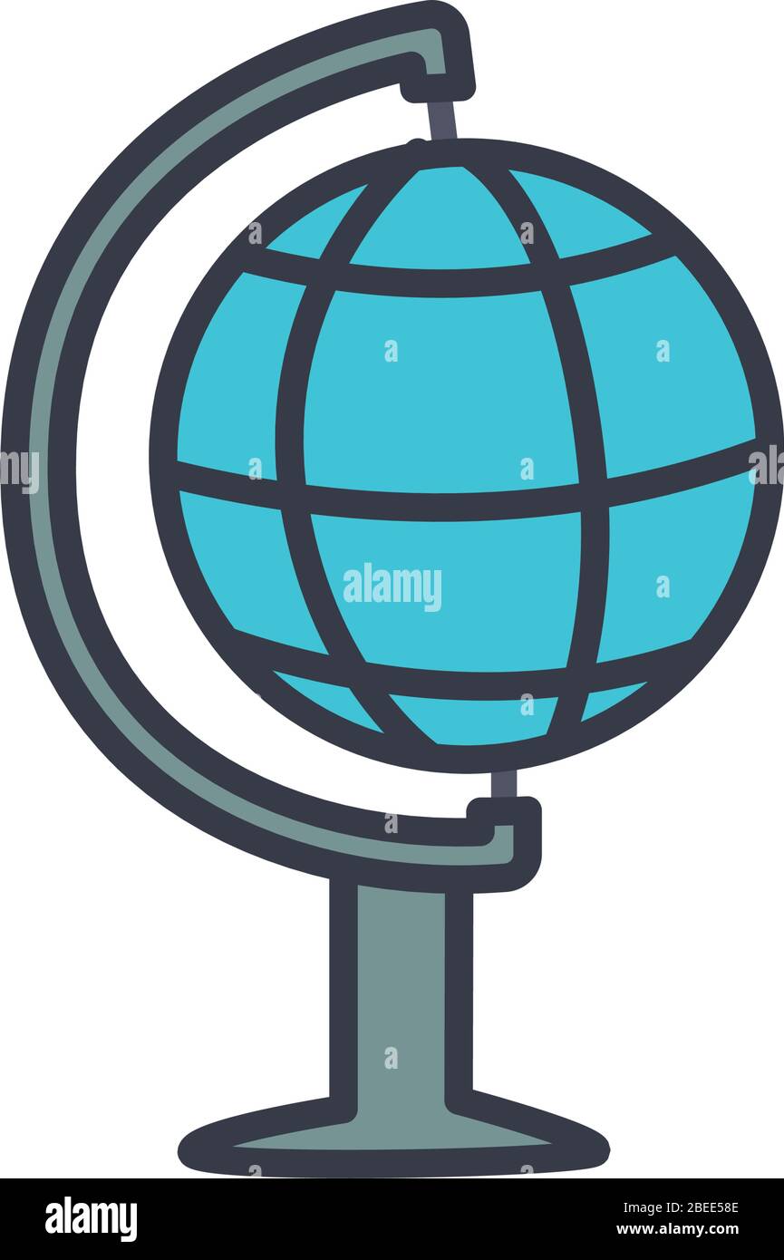 geography tool icon over white background, flat style, vector ...