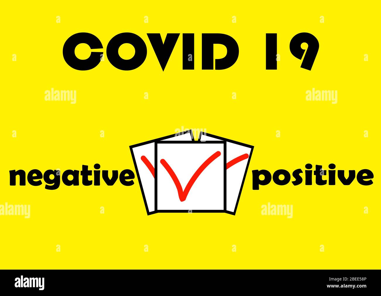 Form for the results of medical tests of the coronavirus COVID 19 ...