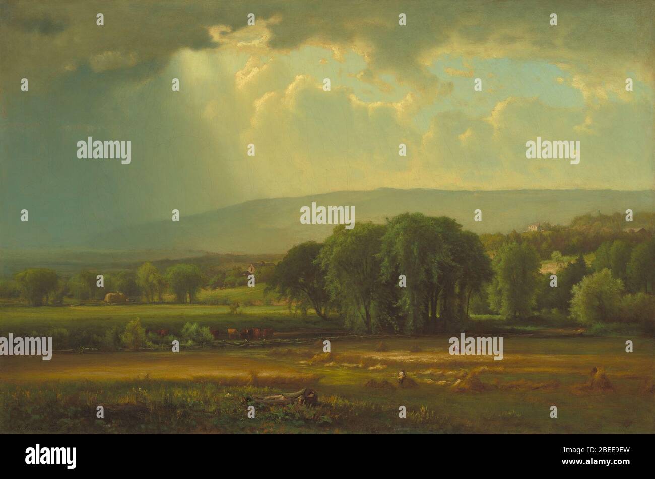 Harvest Scene in the Delaware Valley A23245 Stock Photo - Alamy