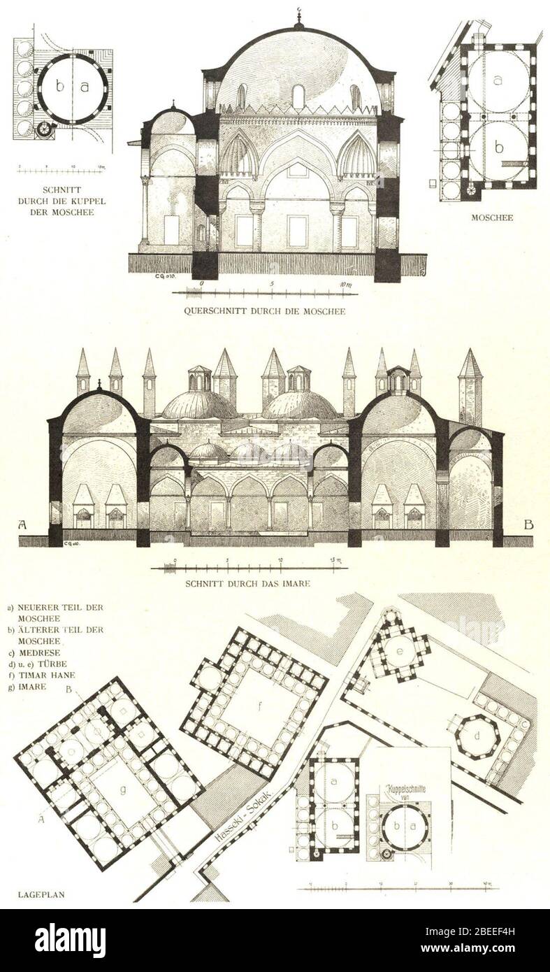 Haseki Sultan Complex Gurlitt 1912 Stock Photo - Alamy
