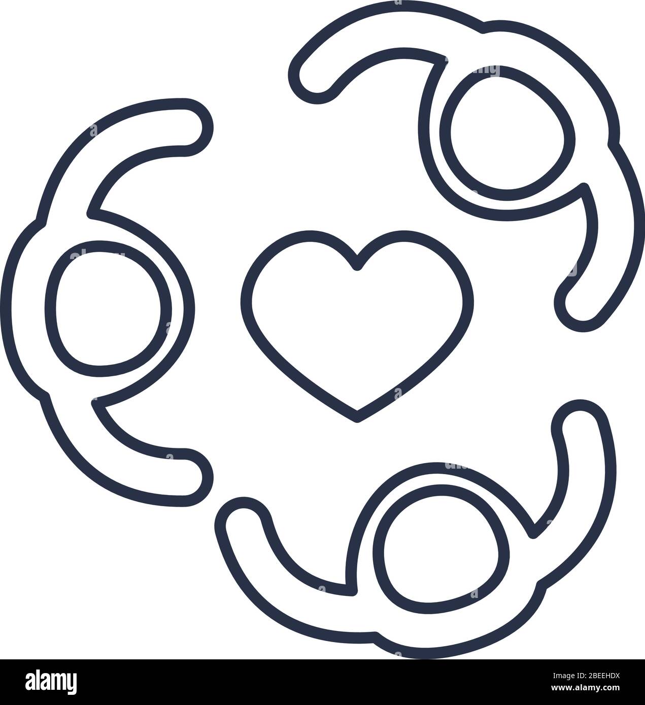 charity donations concept, solidarity symbol pictogram persons and ...