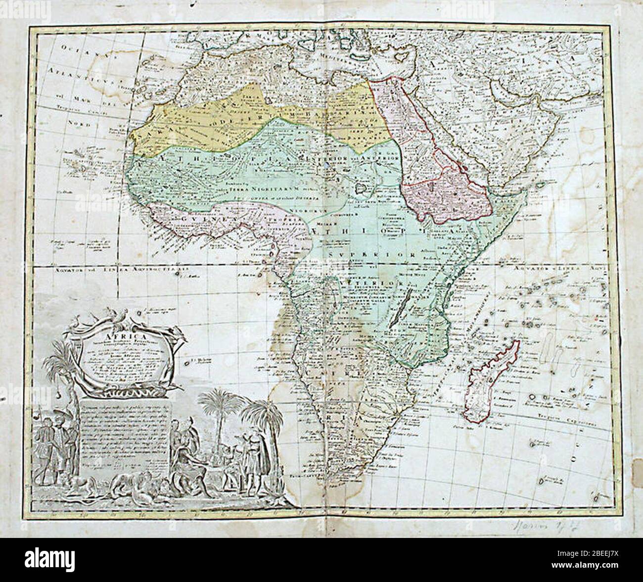Map of africa 1737 hi-res stock photography and images - Alamy