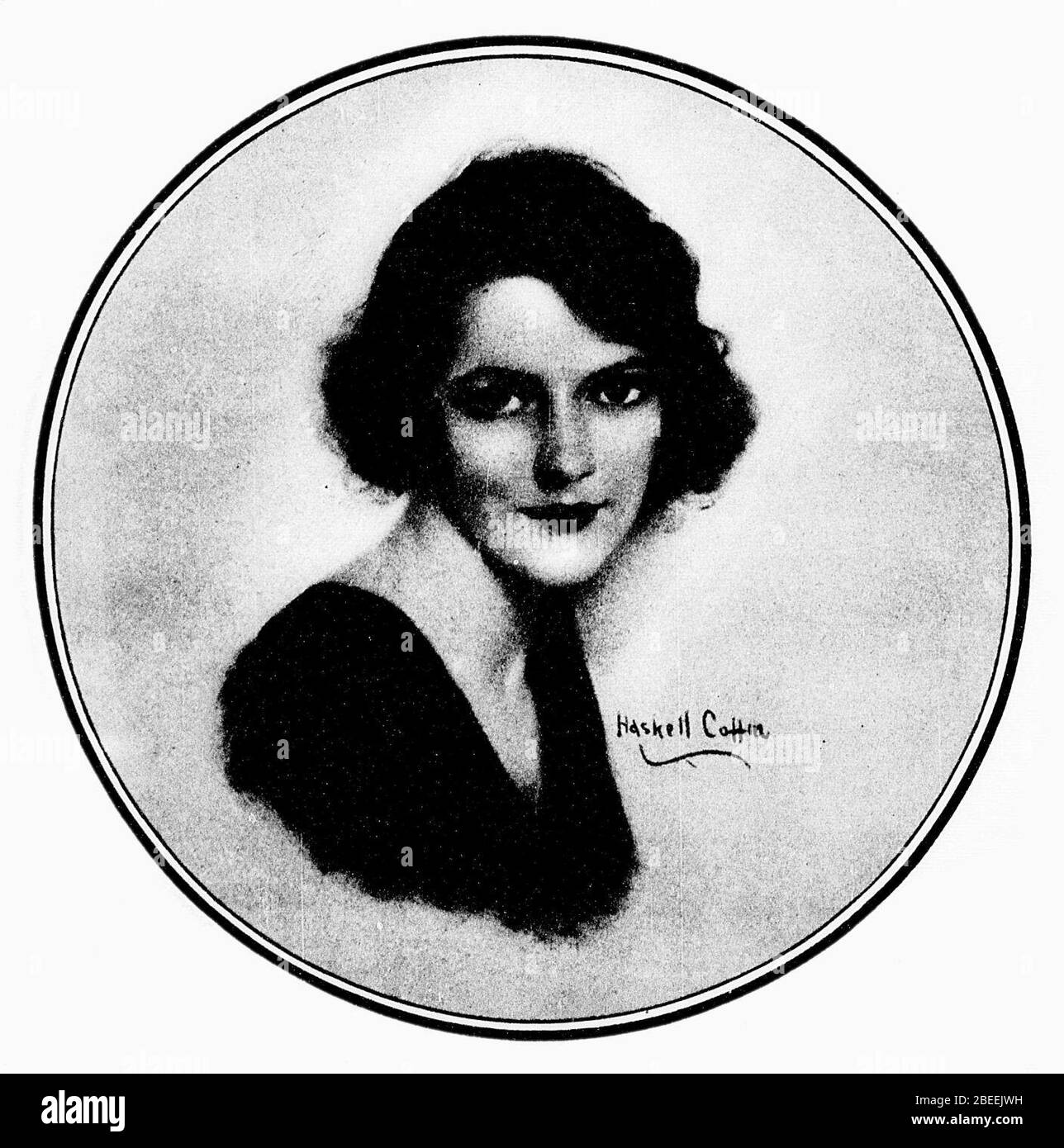 Haskell Coffin - portrait of a young woman Stock Photo - Alamy