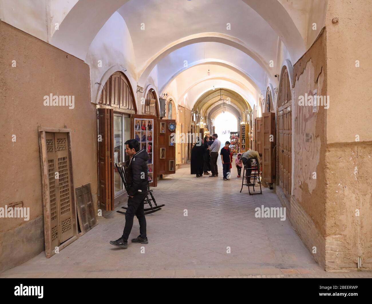 Bazaar in historical centre of Yazd, Yazd Province, Iran, Persia ...