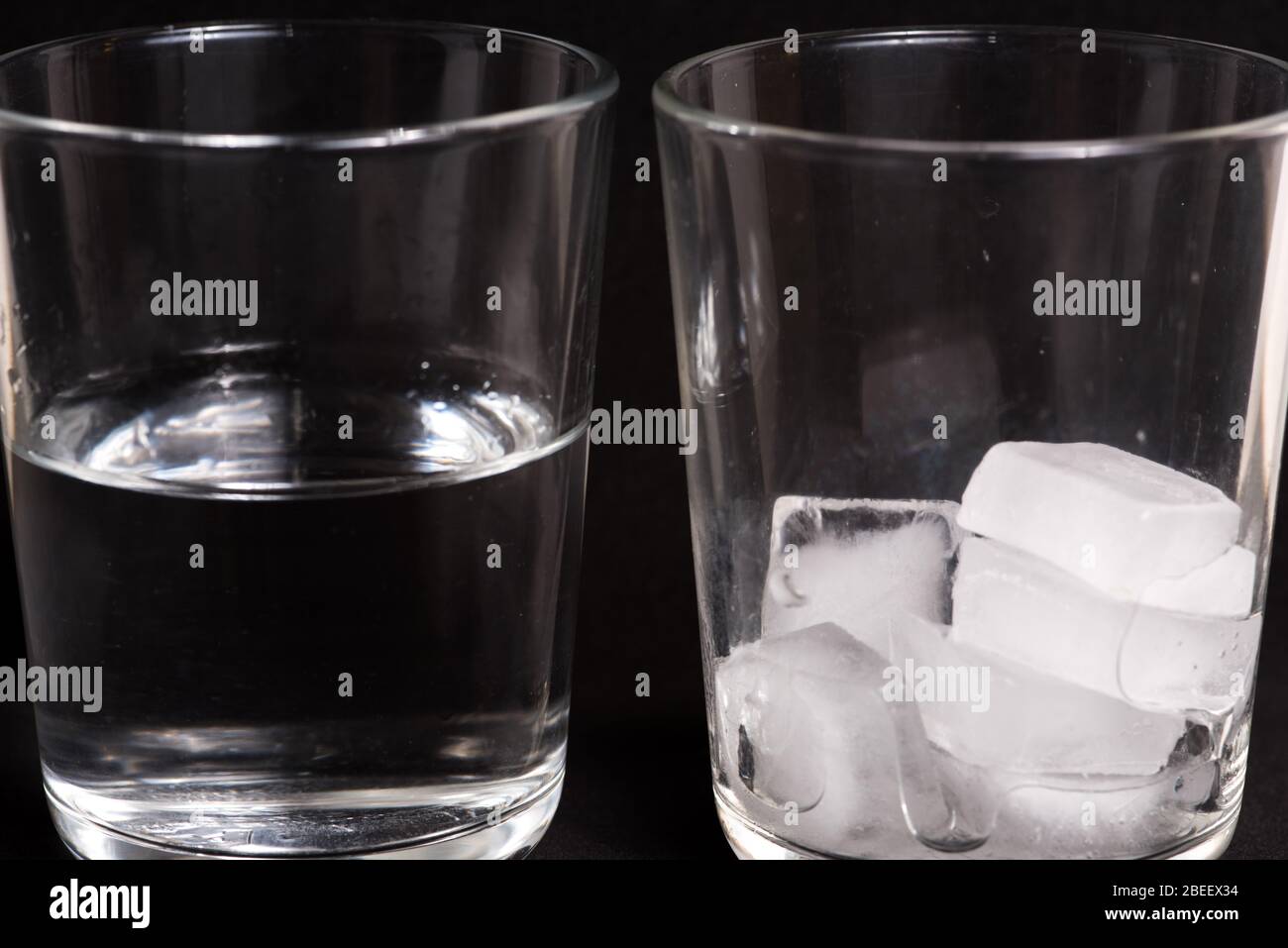Glass partially filled hi-res stock photography and images - Alamy