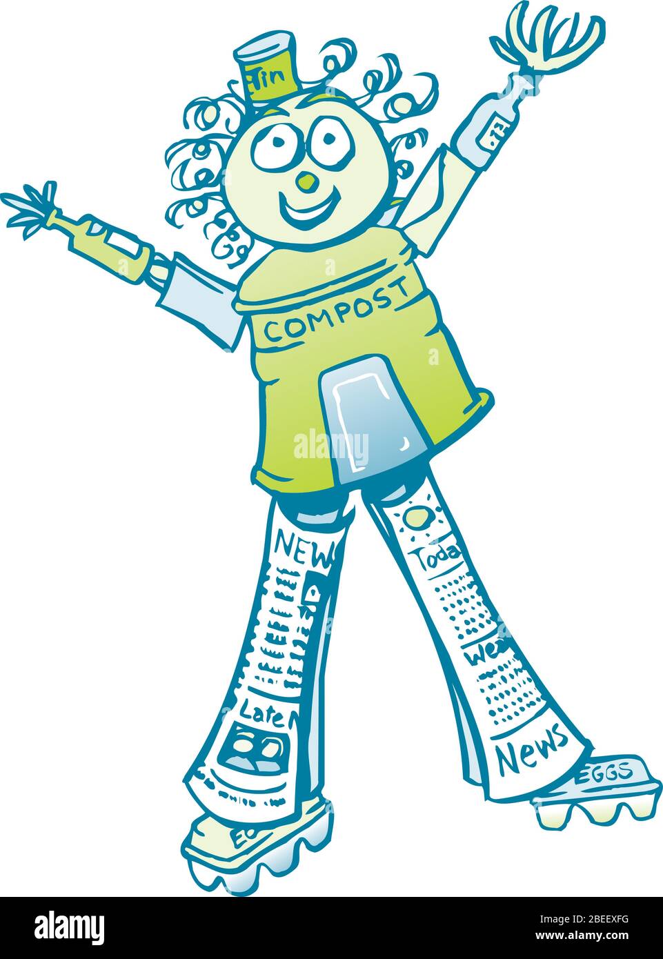 Waste from cardboard paper Cut Out Stock Images & Pictures - Alamy