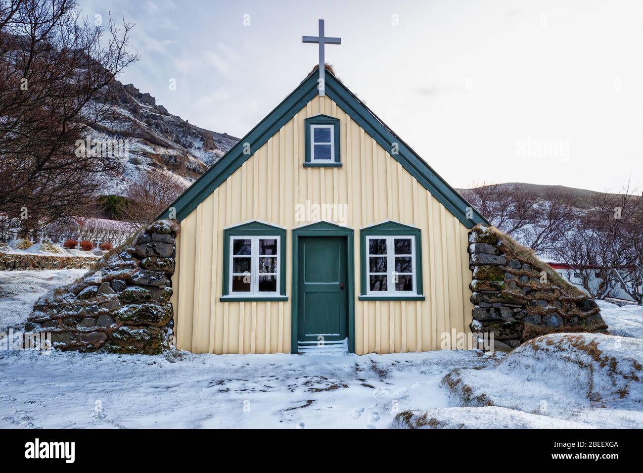 Icelandic church at hof hi-res stock photography and images - Alamy