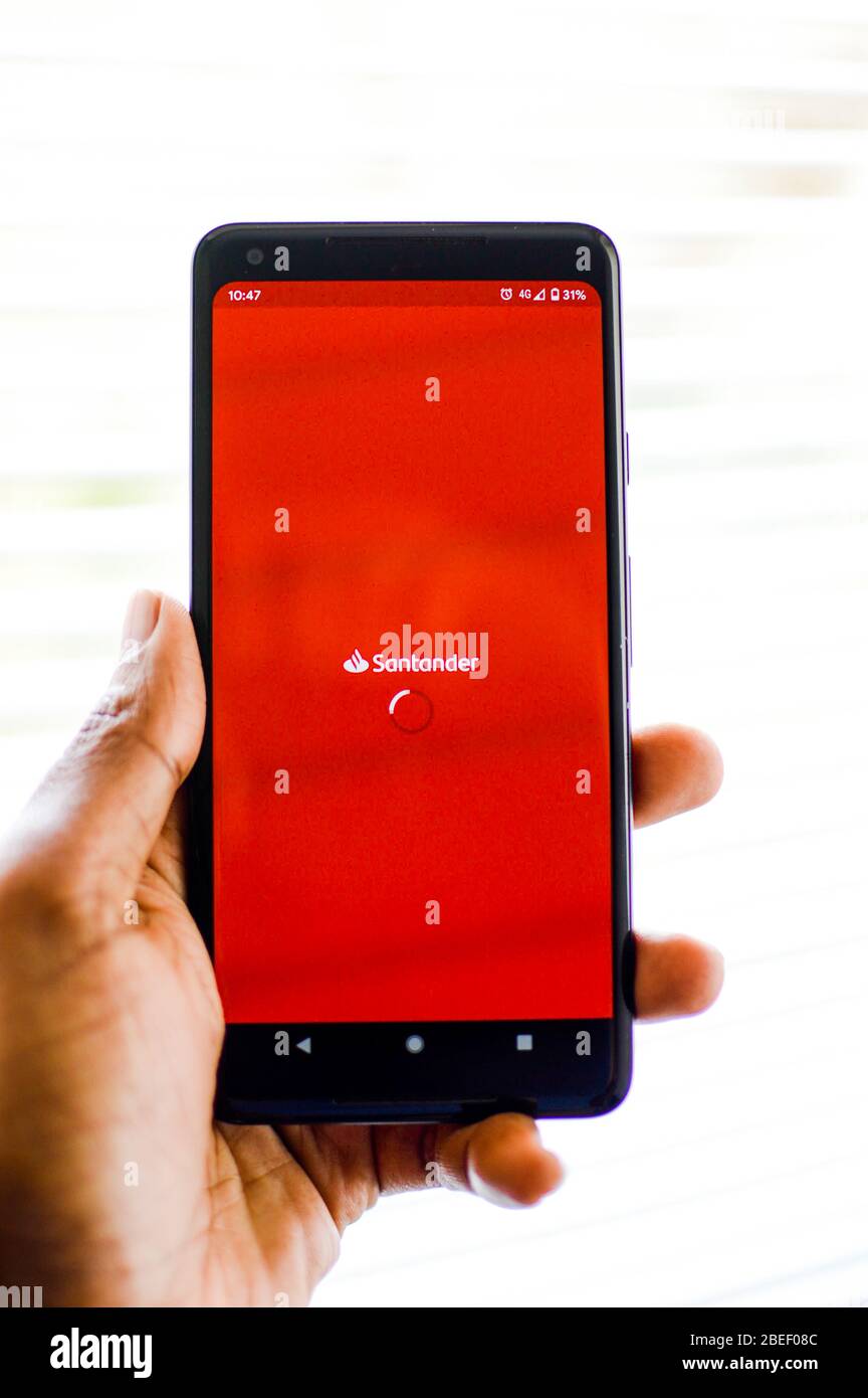 Santander internet banking hi-res stock photography and images - Alamy