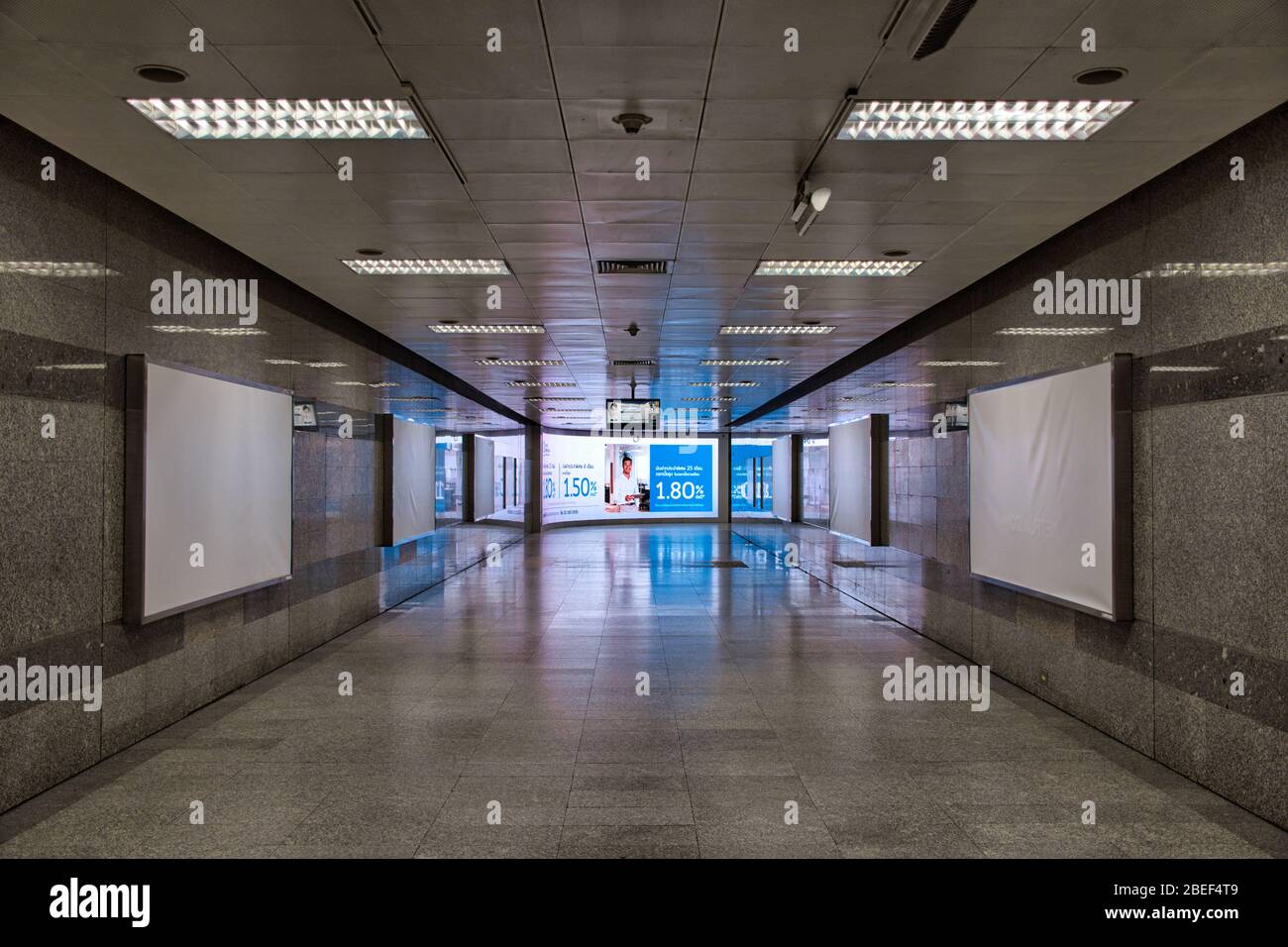 Bangkok, Thailand 04.10.2020: Vibrant led displays in the completely ...