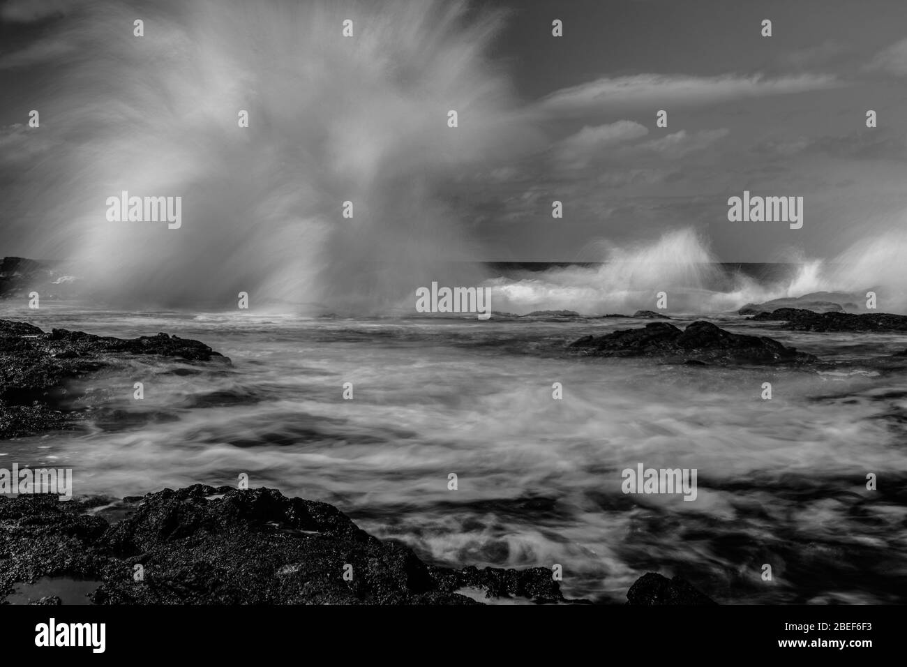 Shoreline surf Black and White Stock Photos & Images - Alamy