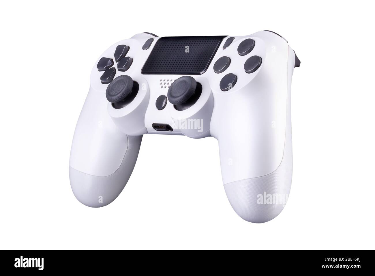 White video game joystick gamepad isolated on a white background Stock ...