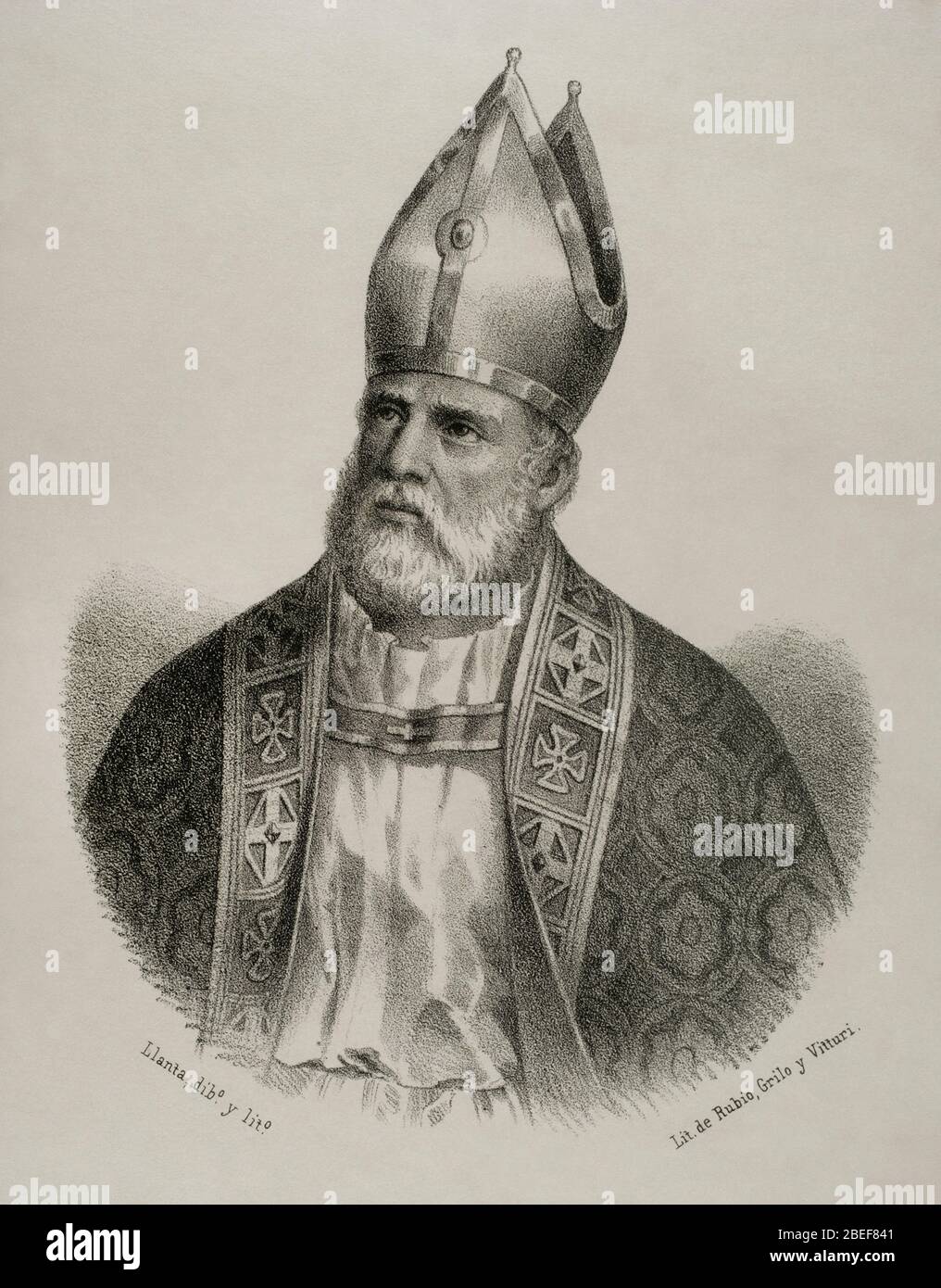 Saint Fulgentius of Cartagena Stock Photo - Alamy