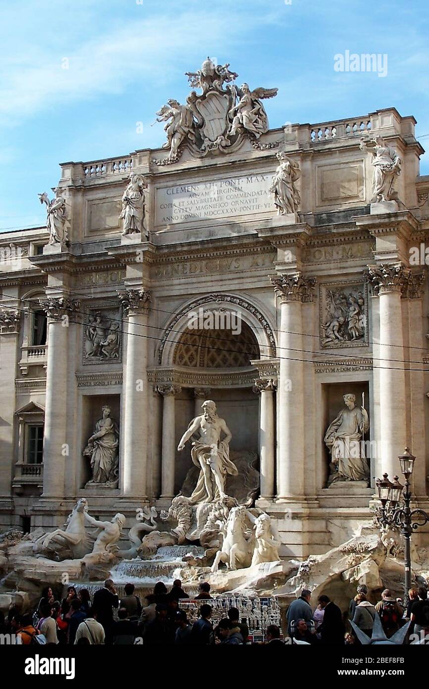 Rome Fontaine de Trevi - Photo Laurent Lairys / DPPI Stock Photo - Alamy