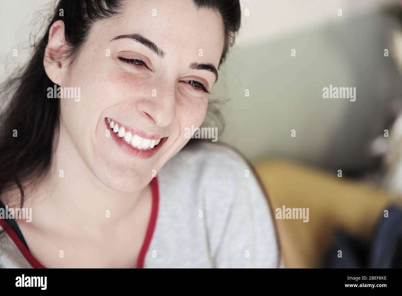 Teen Girl Smiling Indoor High Resolution Stock Photography and Images ...