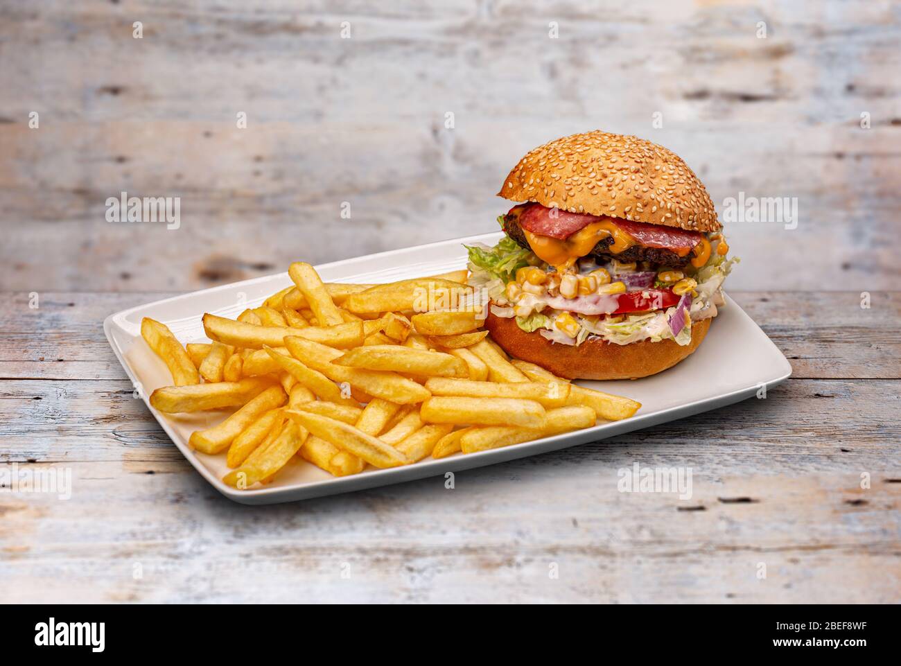 Fast food burger french hi-res stock photography and images - Alamy