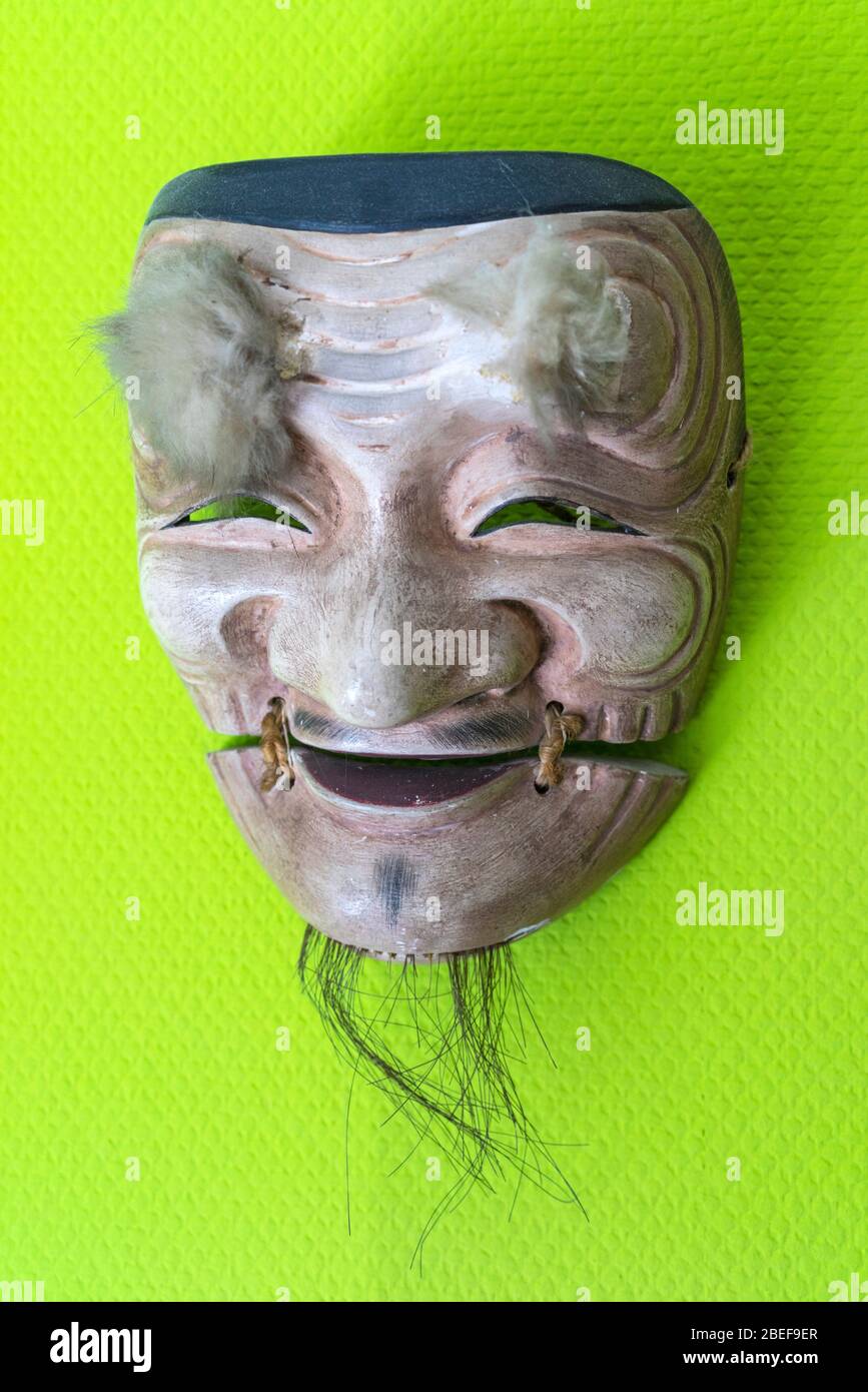 Traditional Noh mask Stock Photo - Alamy