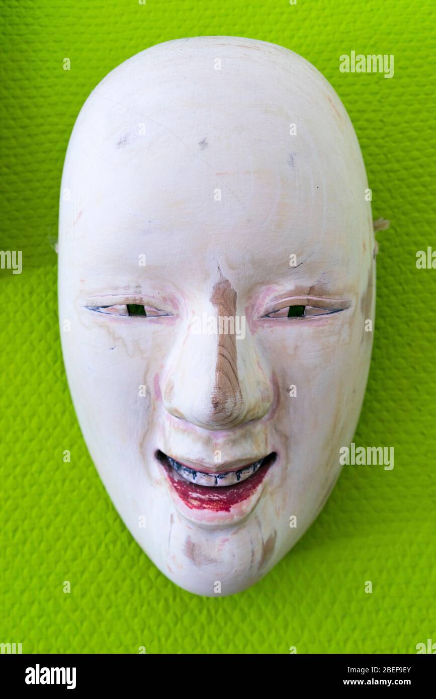 Traditional Noh mask Stock Photo - Alamy