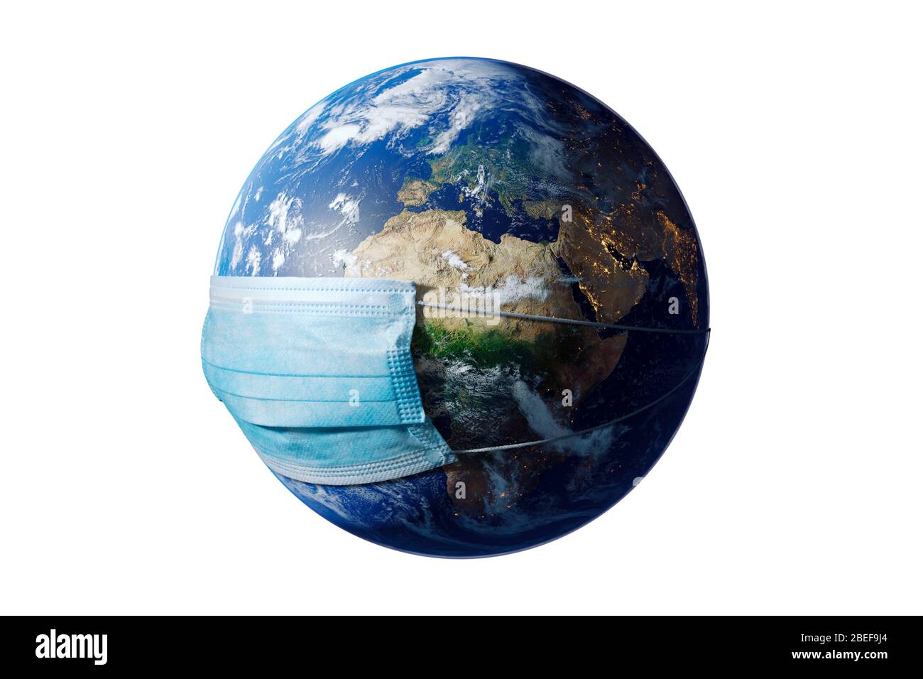 Earth With Surgical Mask - Virus Infection - World with Coronavirus ...