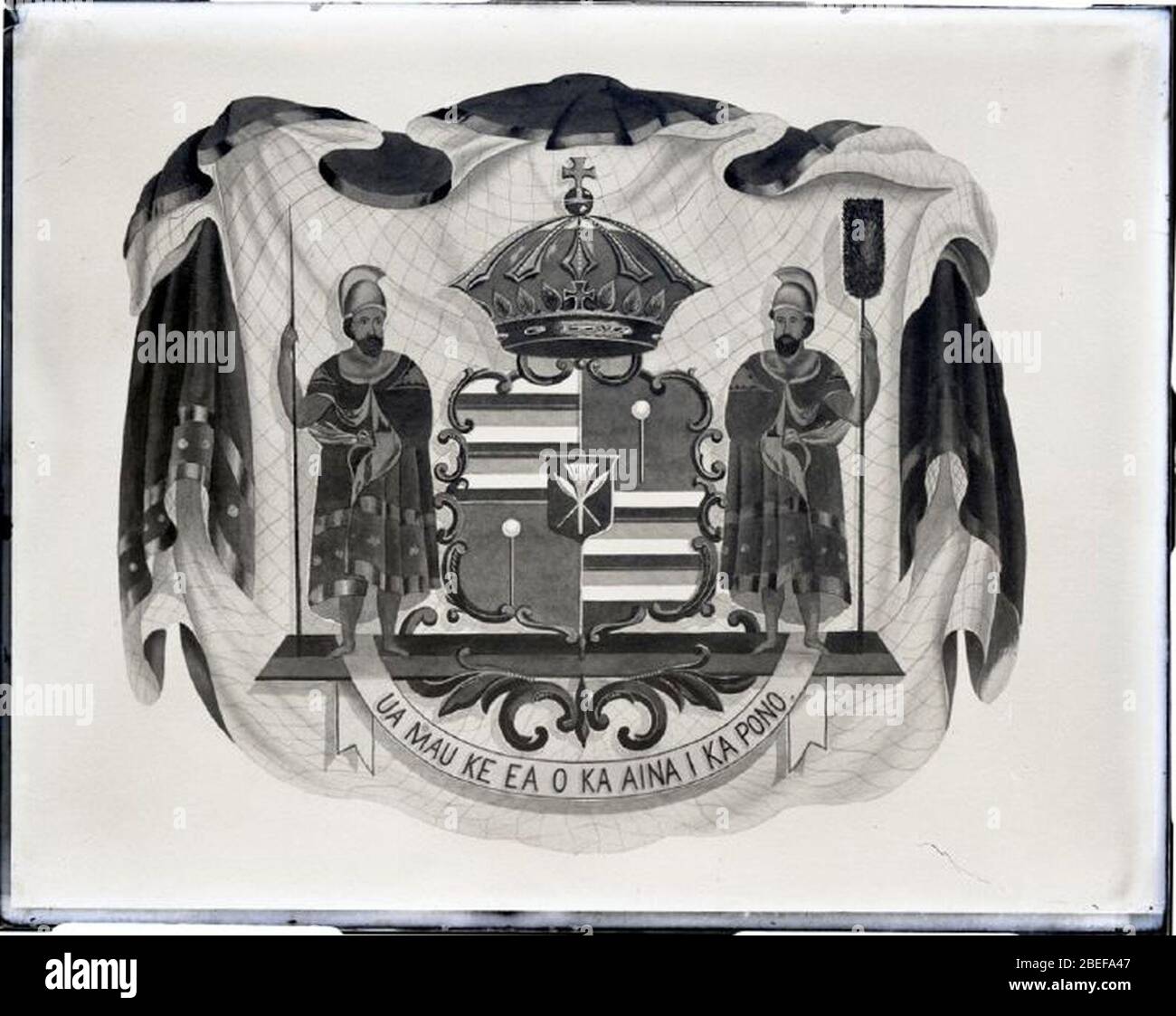Hawaiian Royal Crest Stock Photo - Alamy