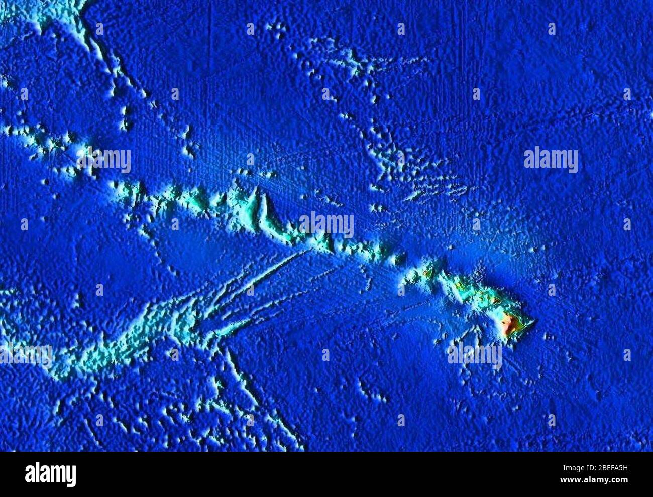 Hawaiian seamount chain Stock Photo - Alamy