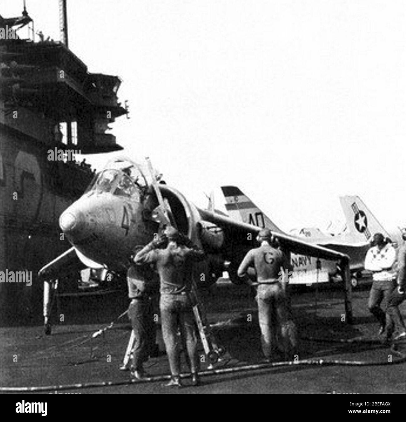 Hawker P.1127 on USS Independence (CVA-62) in 1966 Stock Photo - Alamy