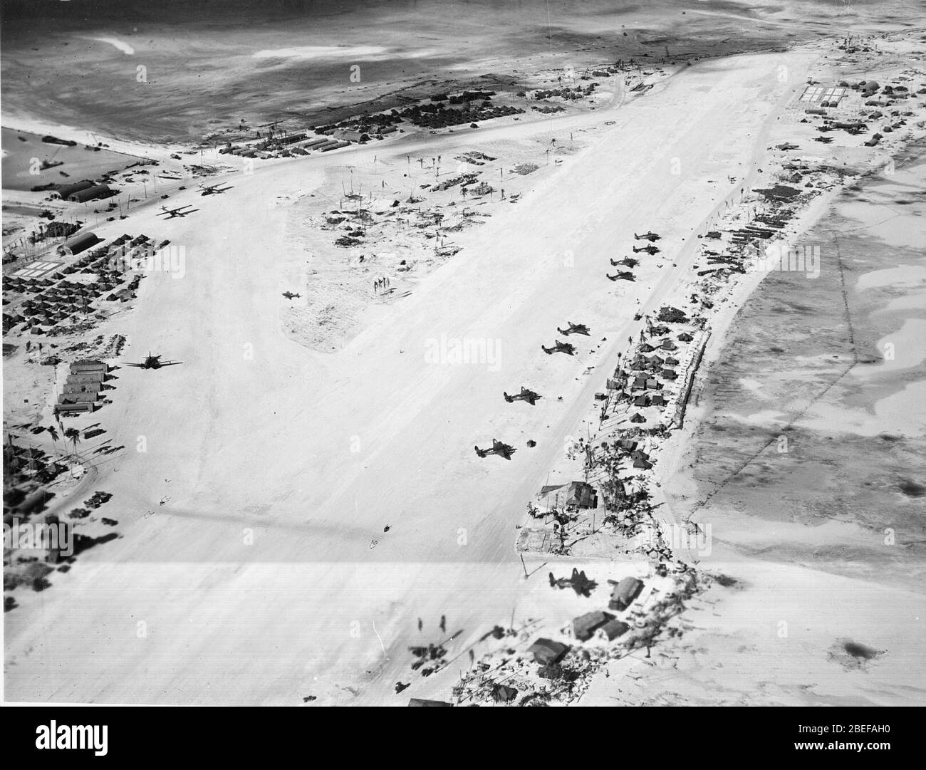 Hawkins Field Betio Tarawa March 1944 Stock Photo - Alamy
