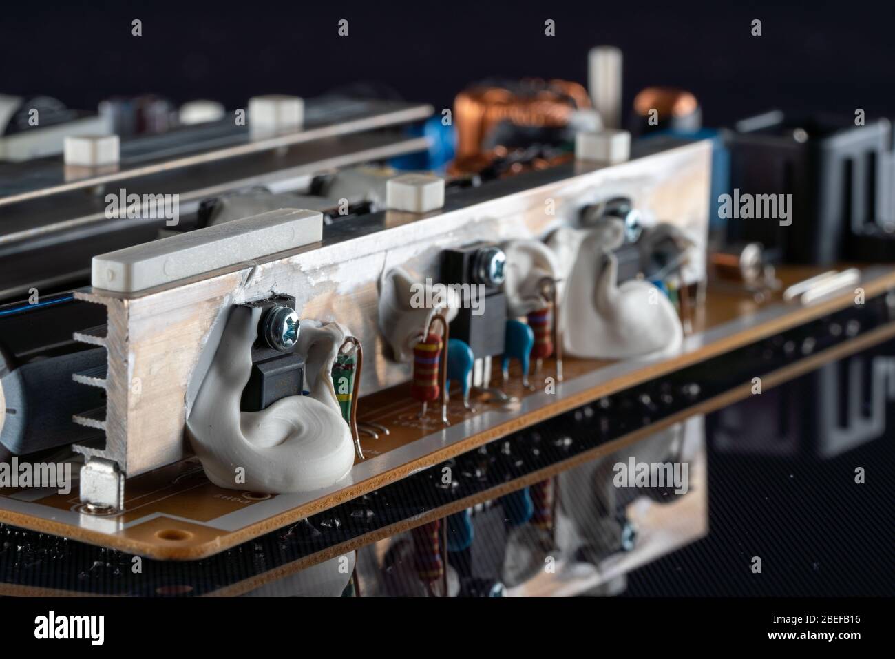 PCB power supply with mosfet transistor Stock Photo - Alamy