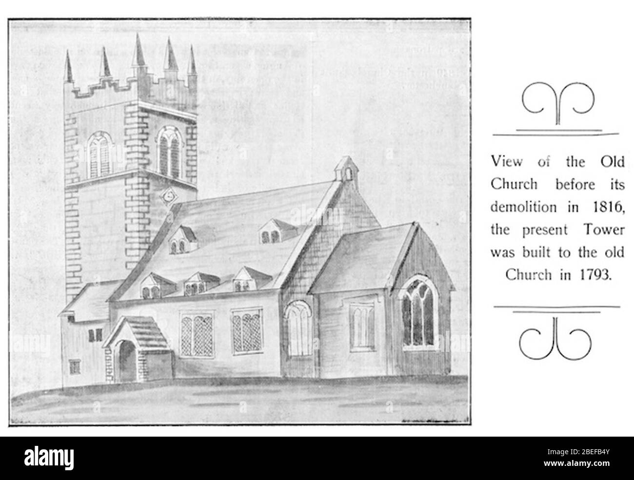 Hayfield Old Parish Church Stock Photo - Alamy