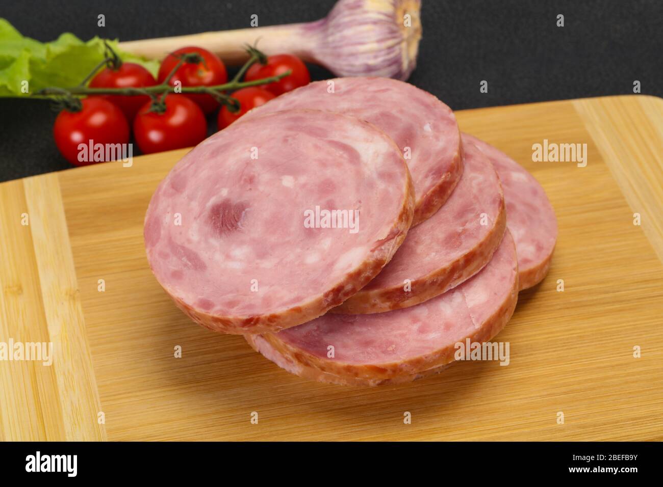 Natural ham made from pork meat Stock Photo - Alamy