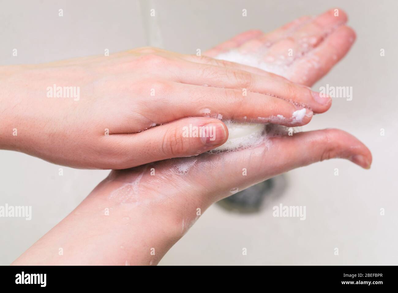 Personal hygiene, prevention of diseases and infections. Hand washing ...