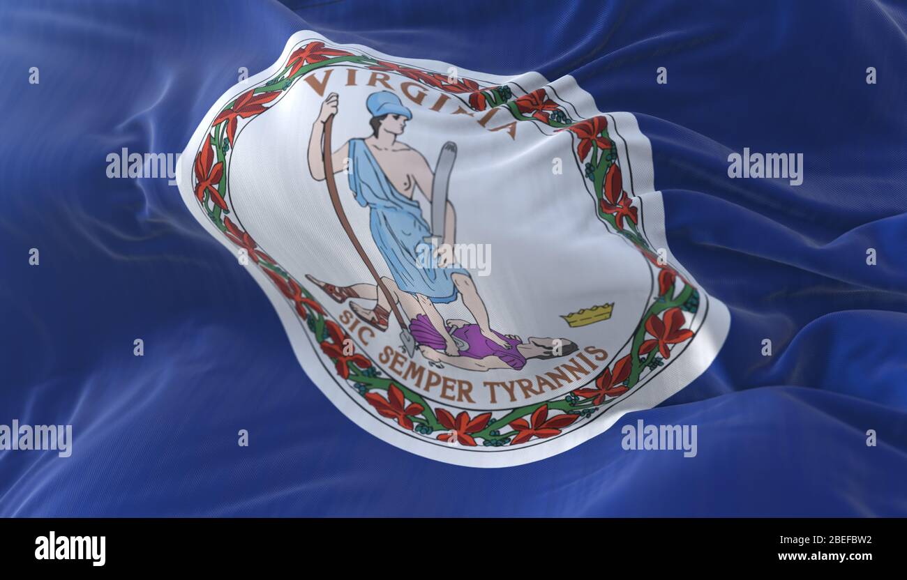 Flag of Virginia state, United States Stock Photo - Alamy