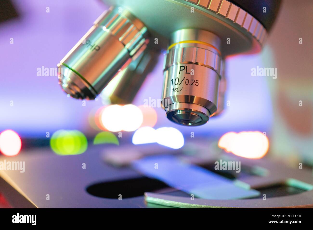 professional microscope in biological laboratory Stock Photo - Alamy