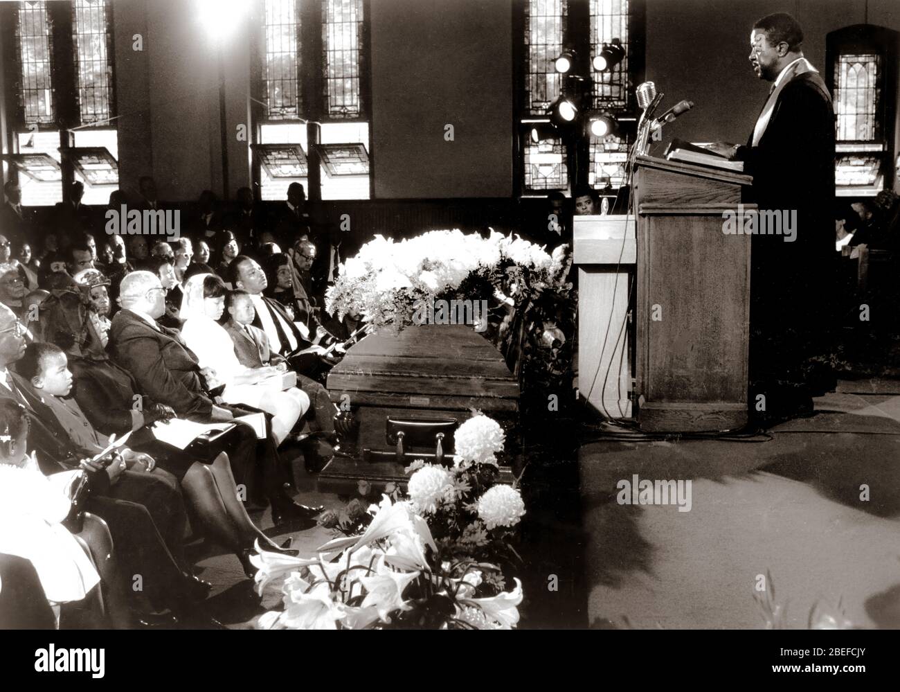 The funeral of slain civil rights minister Martin Luther King, Jr ...