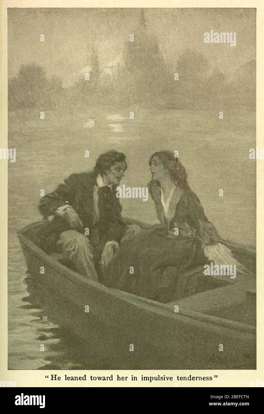 He leaned toward her in impulsive tenderness Stock Photo - Alamy