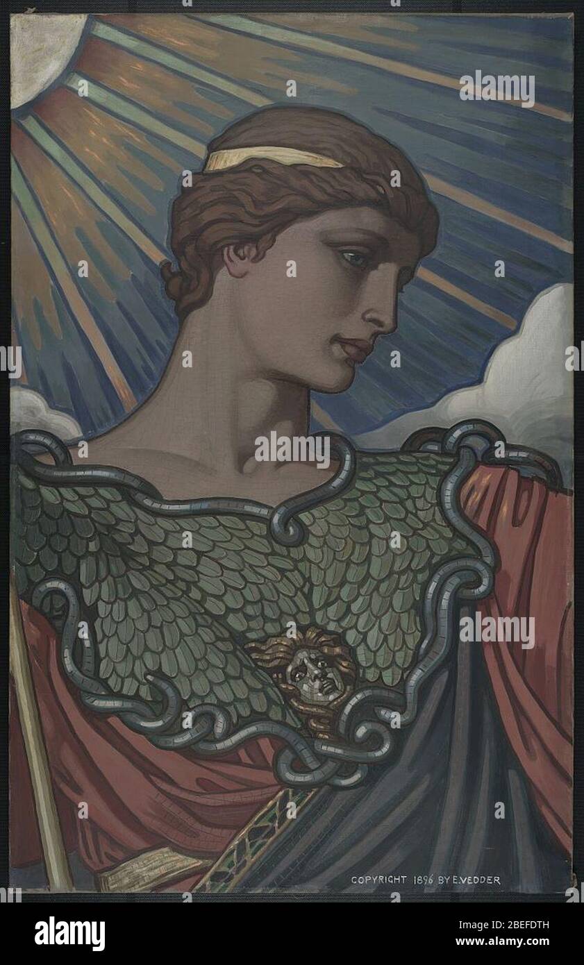 Head of Minerva Stock Photo - Alamy