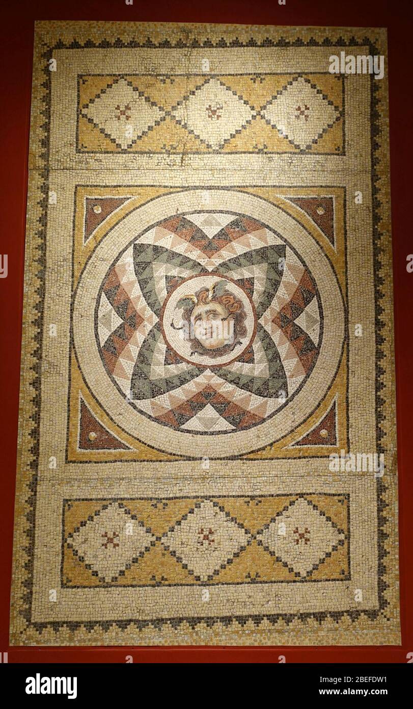 Roman mosaic medusa hi-res stock photography and images - Alamy