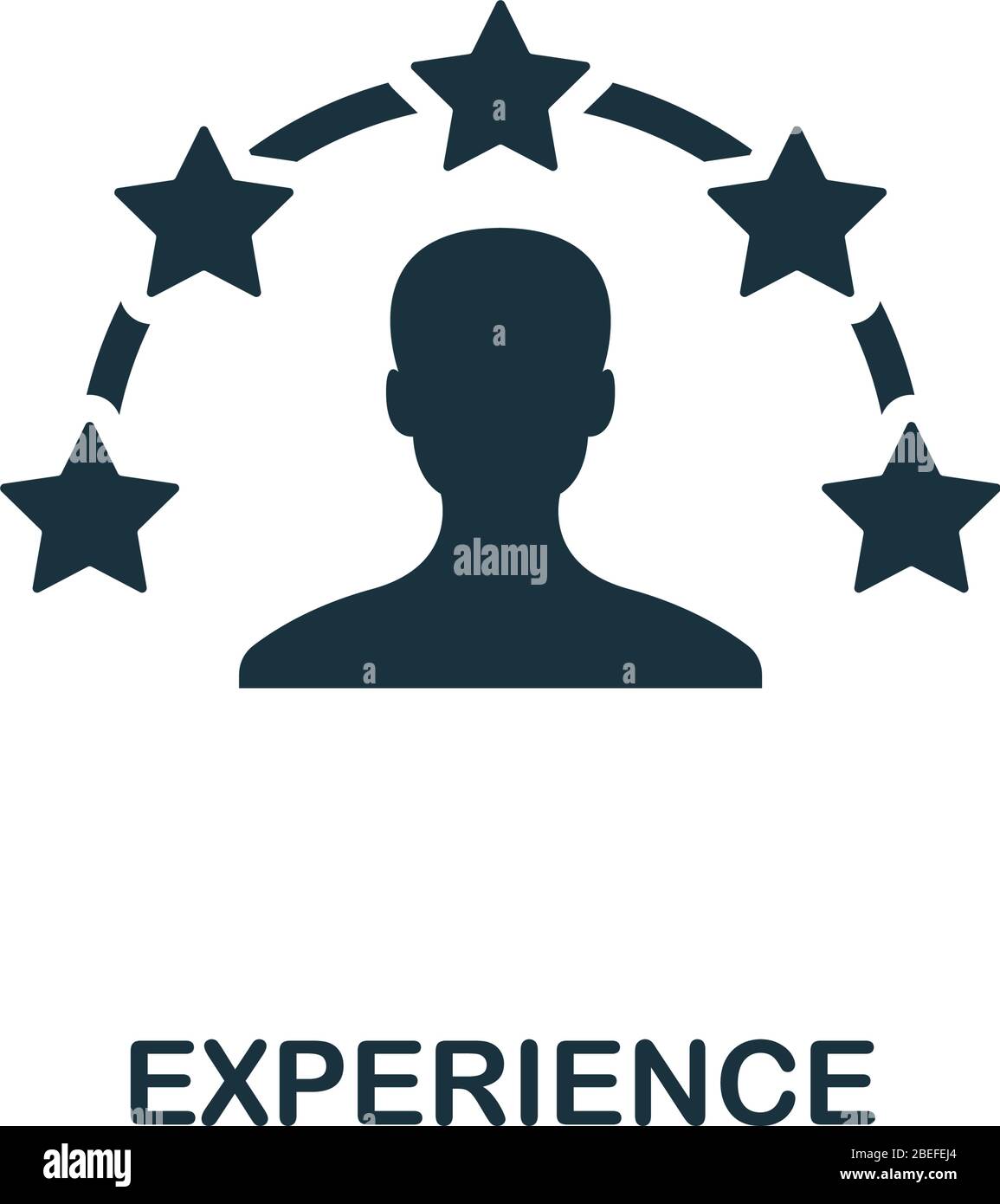Experience icon. Simple element from consulting collection. Filled ...