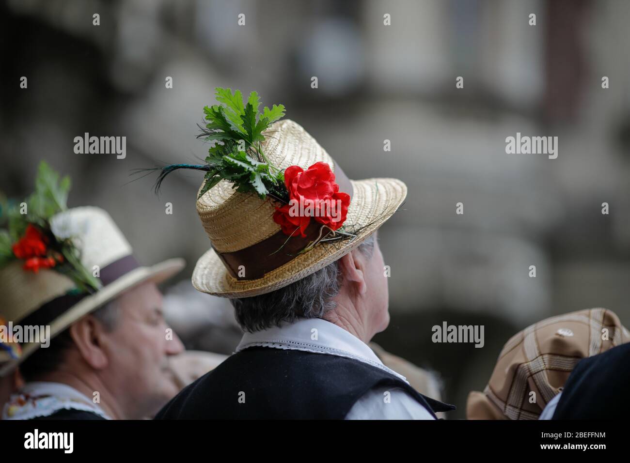 Bucharest, Romania - March 5, 2020: Details with the traditional ...