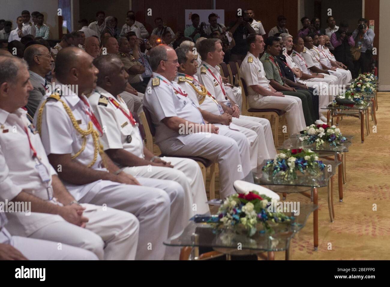 Heads of navies representing more than 50 countries attend an ...