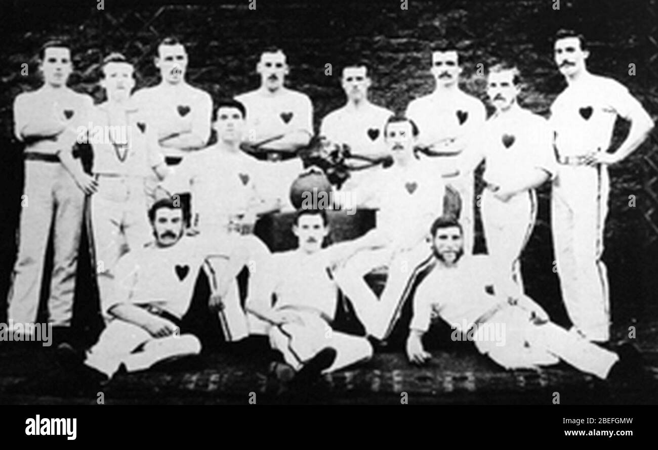Hearts team 1875 Stock Photo - Alamy