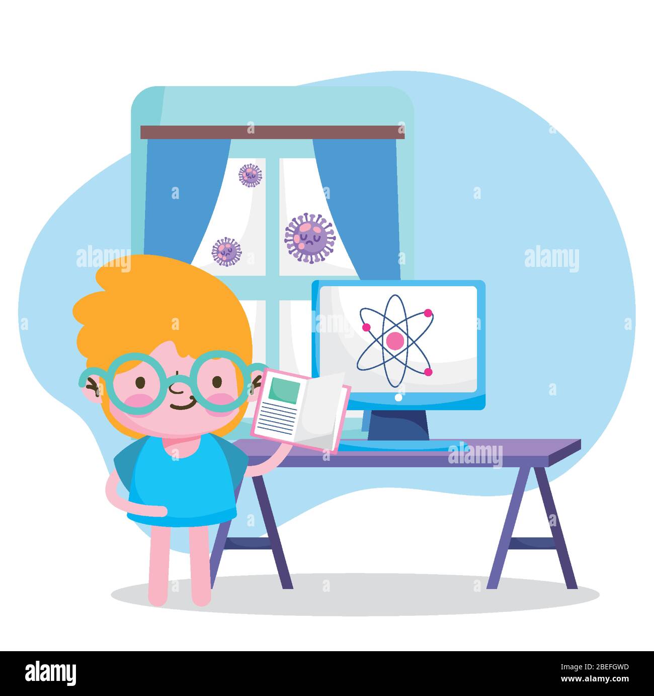 Computer Research Clipart