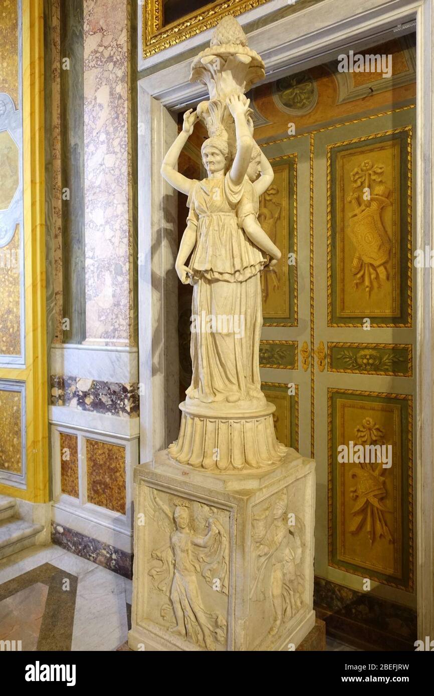 Hecate with three bodies, Roman, 2nd century AD, marble Stock Photo - Alamy