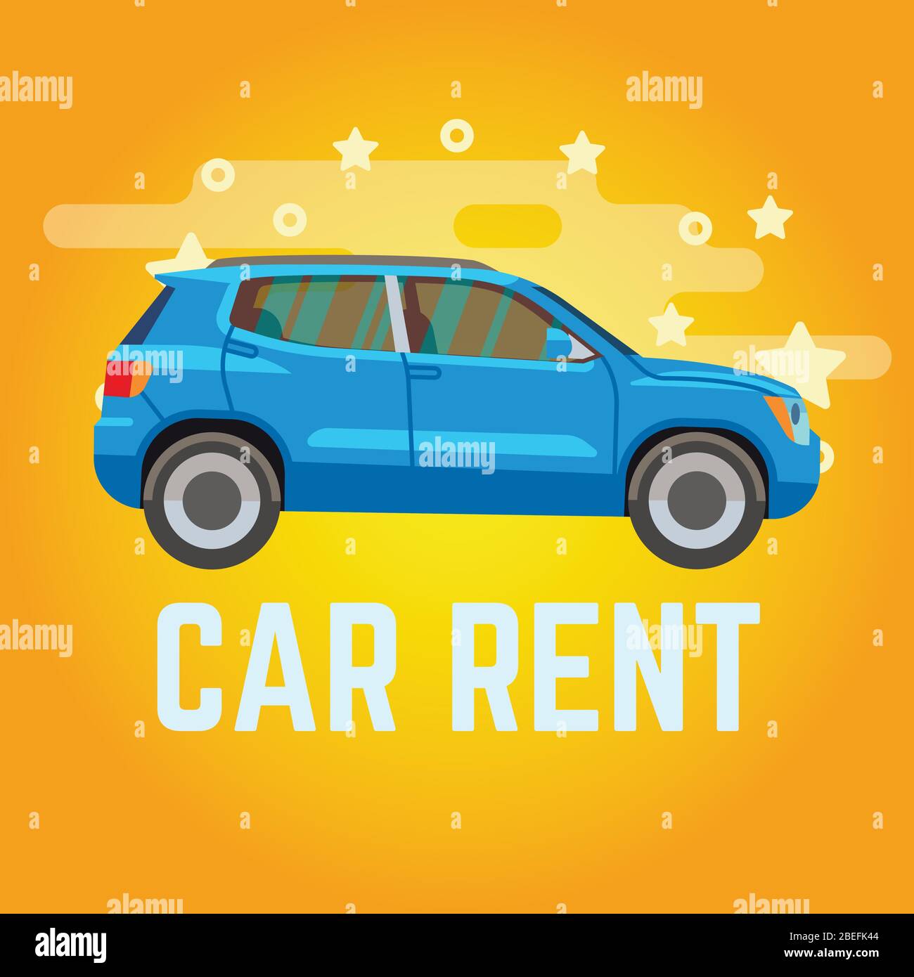 Car rental sign Stock Vector Images - Alamy