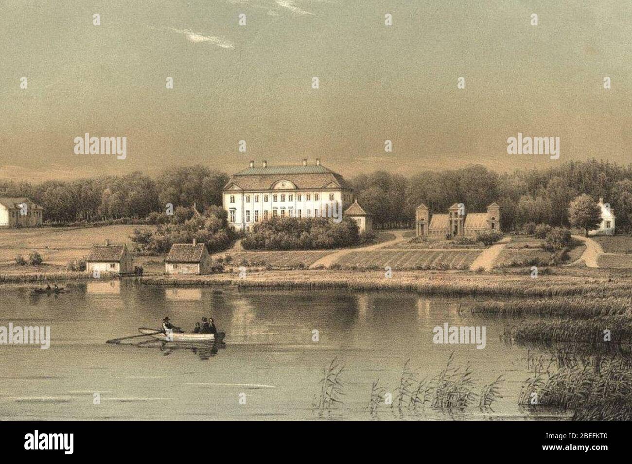 Hedenlunda Slott 1869 Stock Photo - Alamy