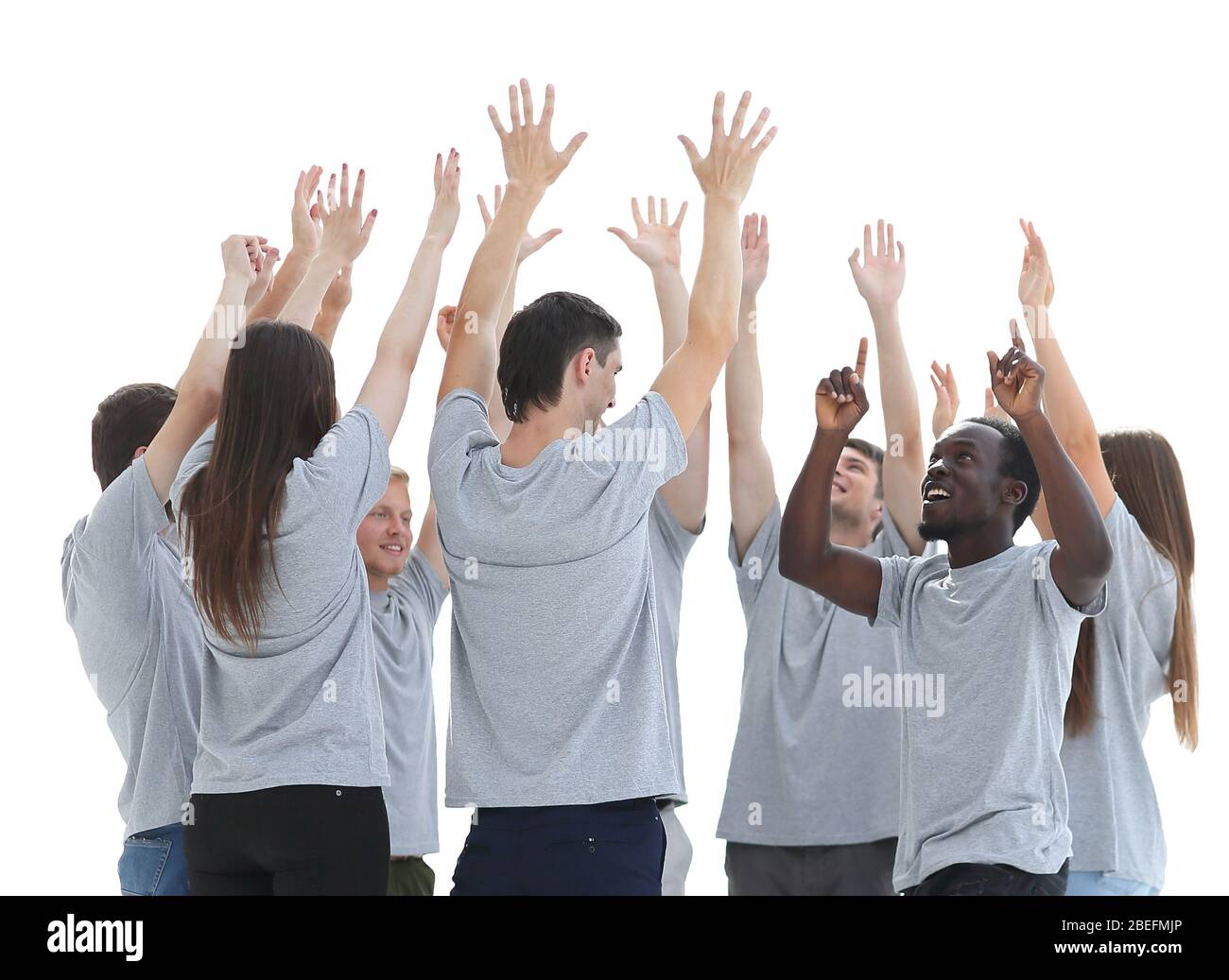 group of diverse young people standing together Stock Photo - Alamy