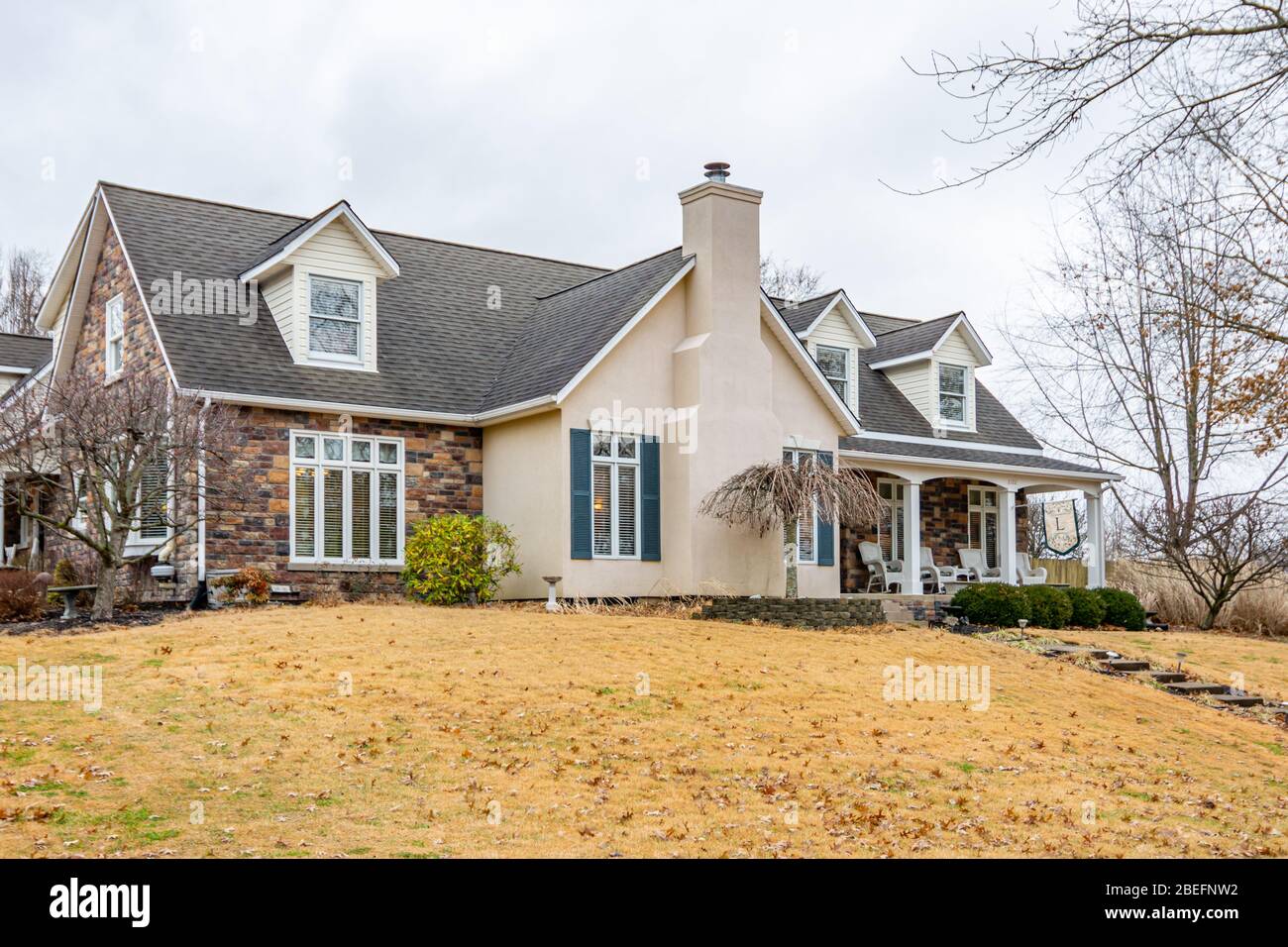 Middle class home in Midwest America' Stock Photo - Alamy
