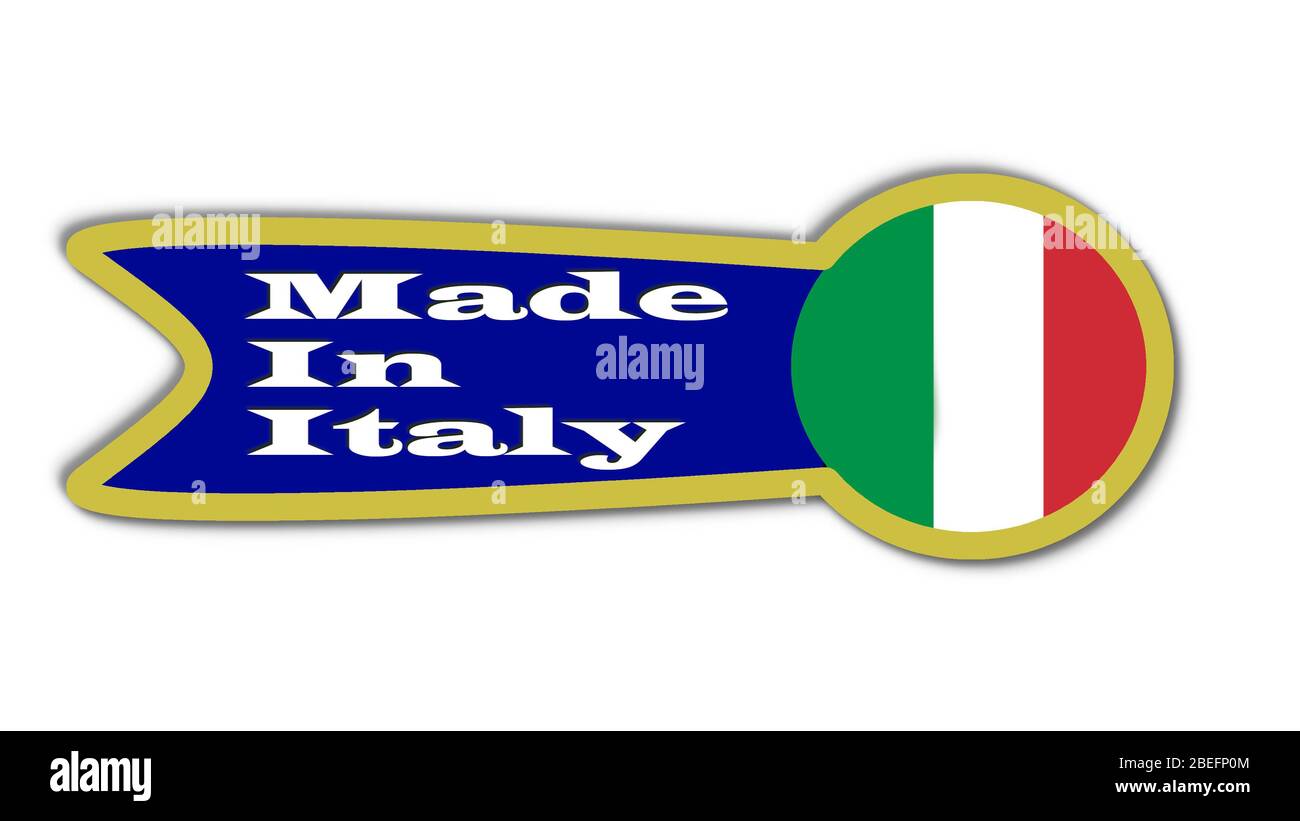 Made in italy simbolo Cut Out Stock Images & Pictures - Alamy